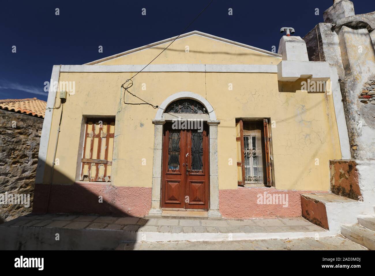 Traditional House in Symi Island in Greece Stock Photo - Alamy