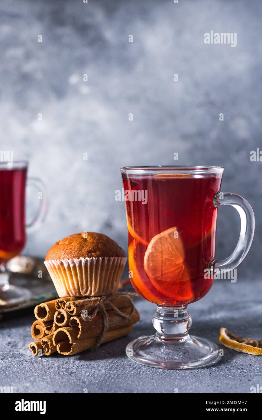 mulled wine a delicious holiday with spices from orange cinnamon and ...
