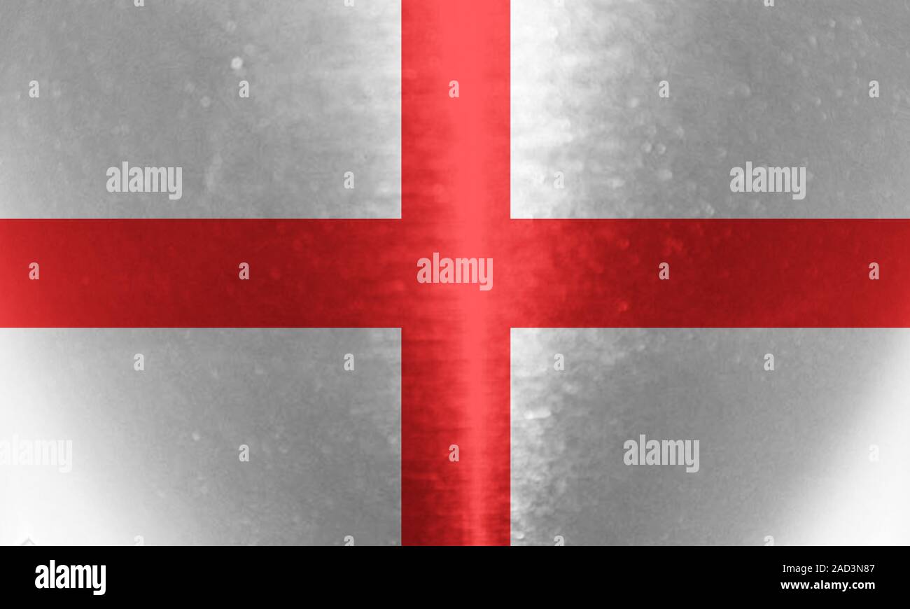 English flag in official red white colors and proportion. 3D rendering ...