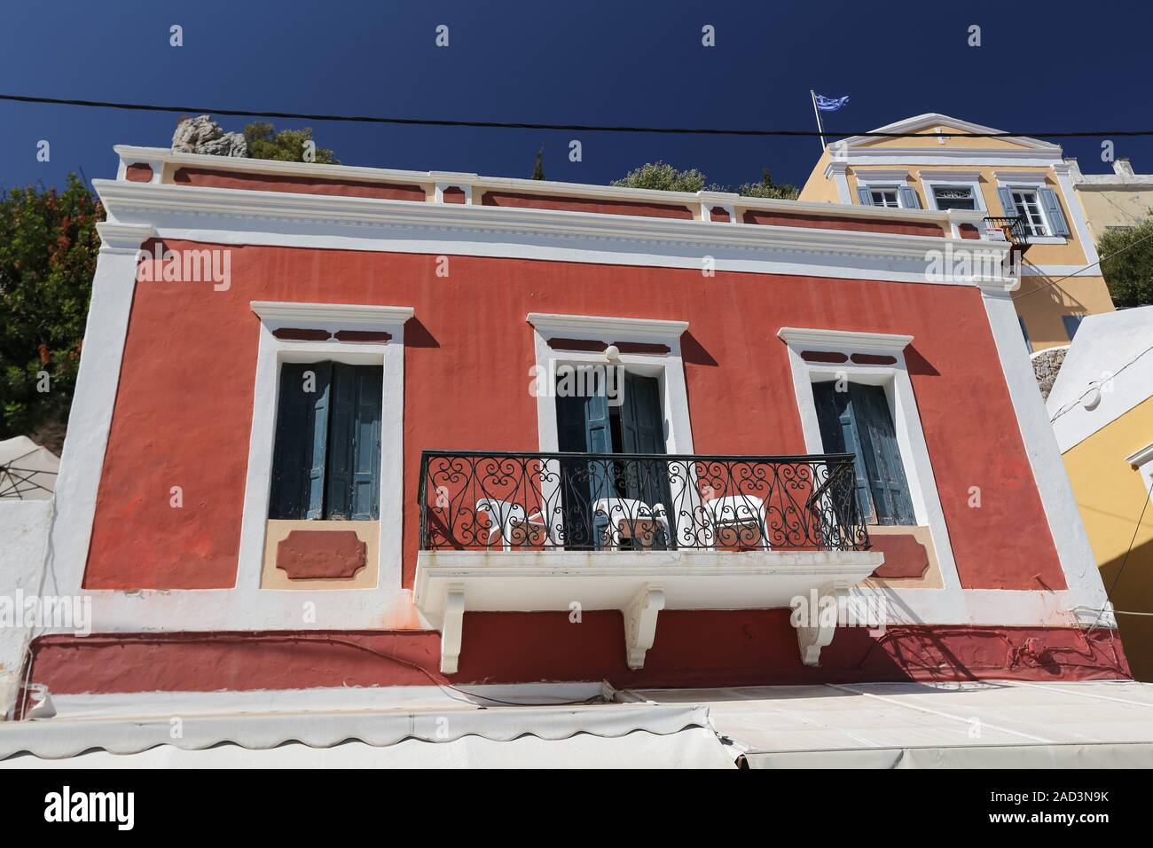 Traditional House in Symi Island in Greece Stock Photo - Alamy