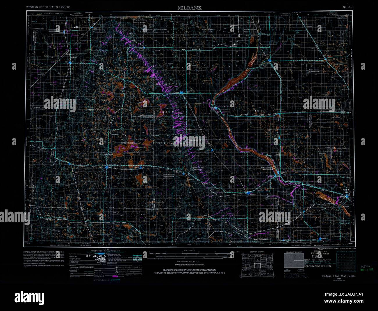 Map of milbank south dakota hi-res stock photography and images - Alamy