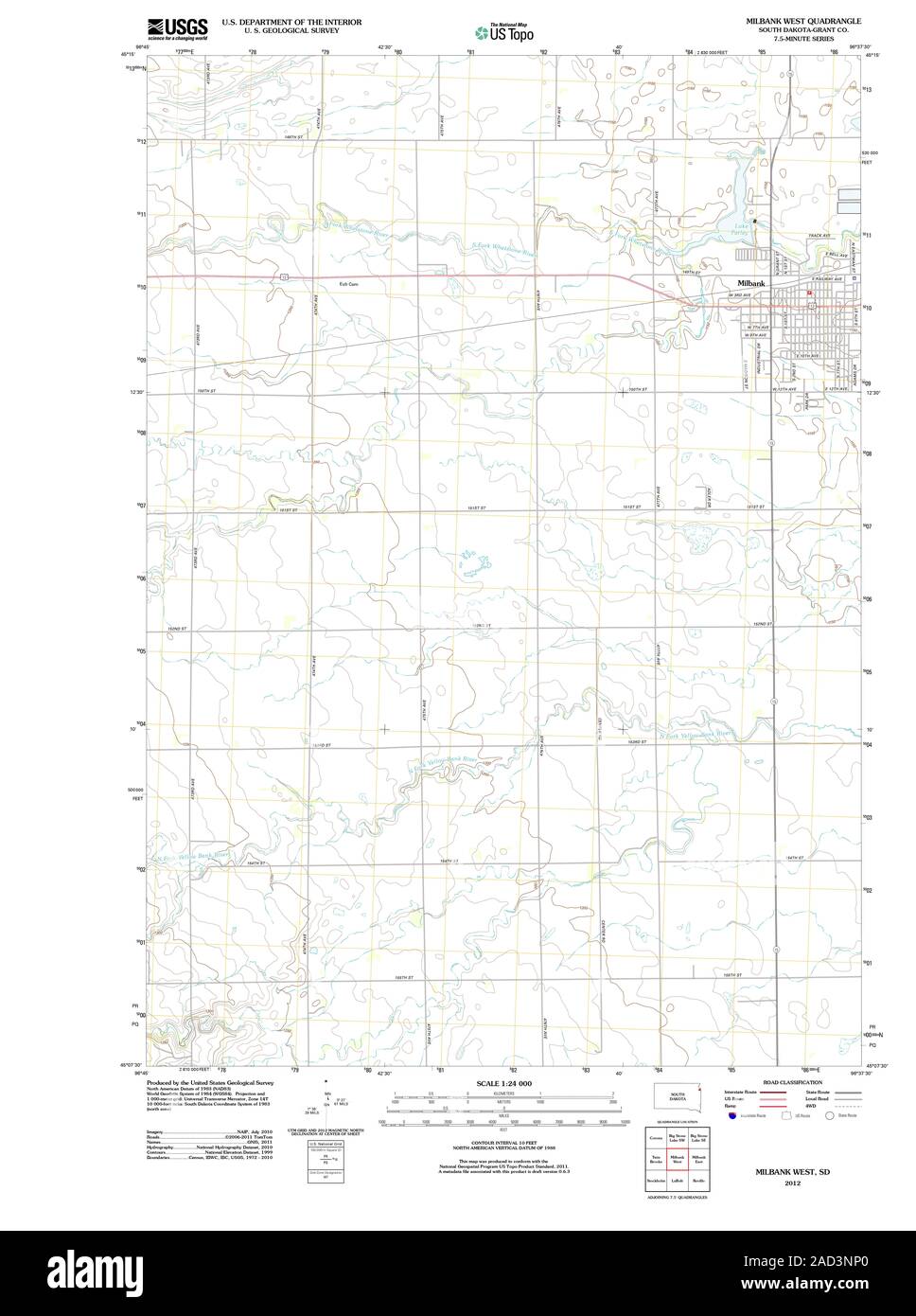 Map of milbank Cut Out Stock Images & Pictures - Alamy