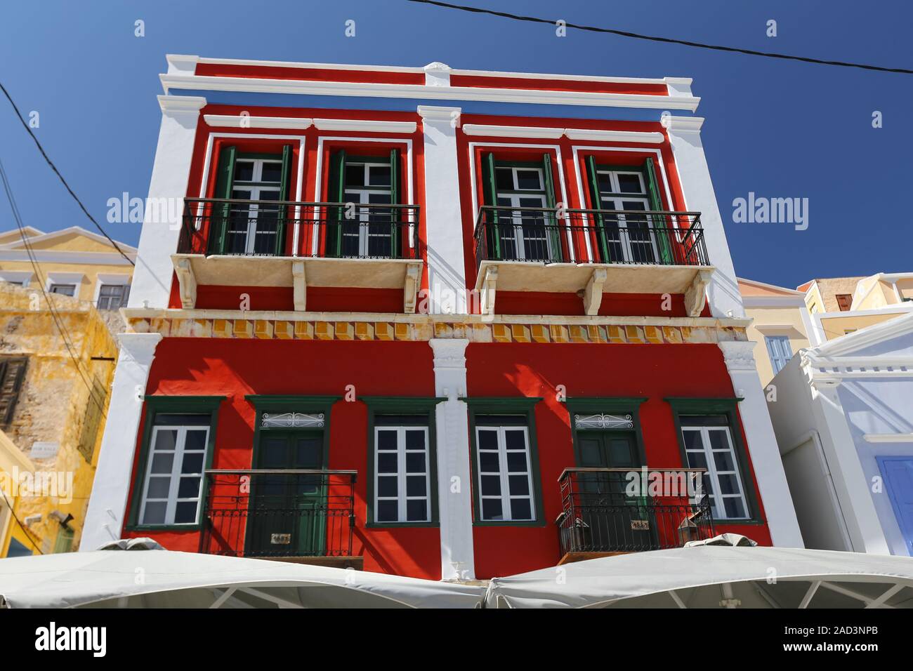 Traditional House in Symi Island in Greece Stock Photo - Alamy