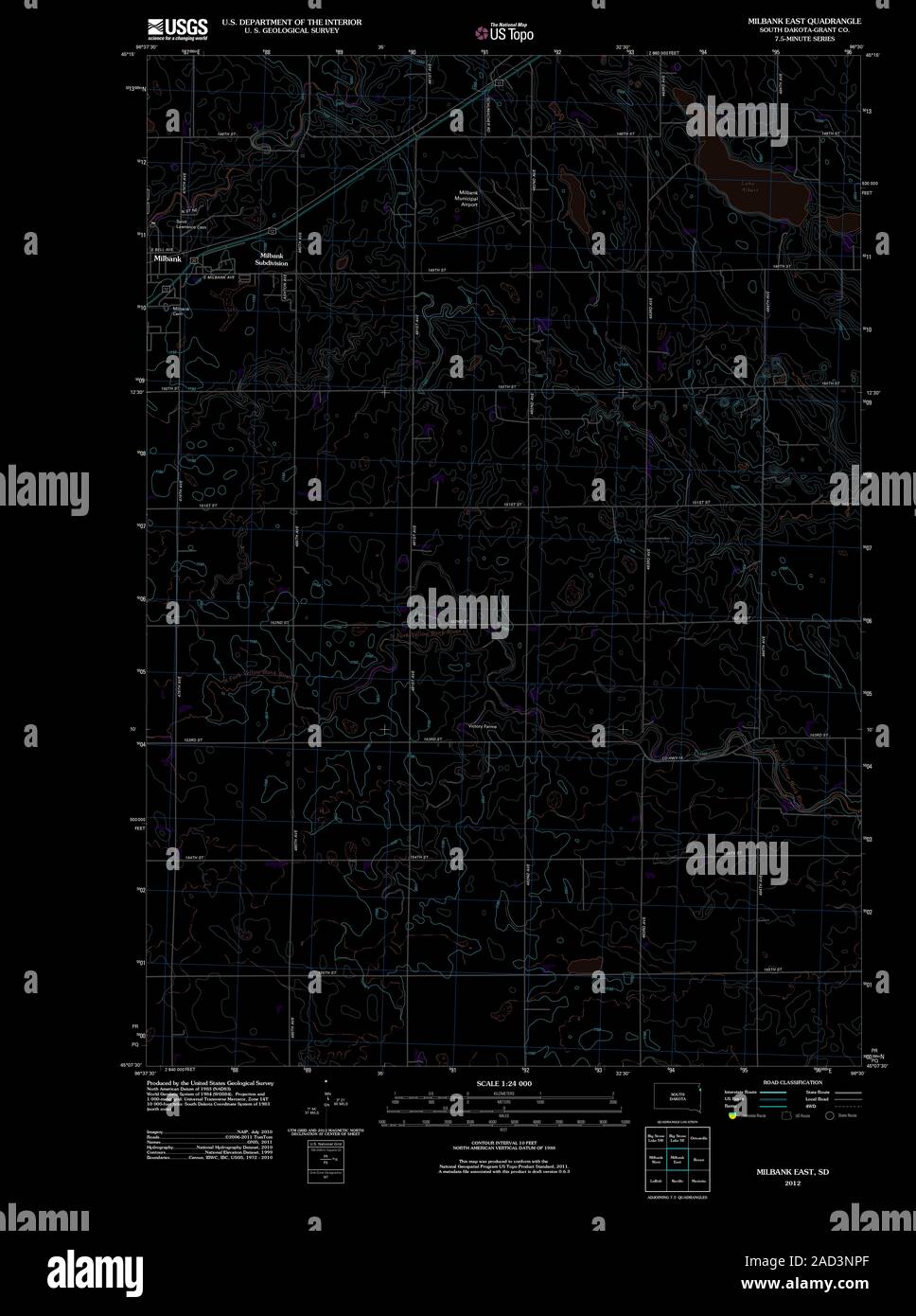 Map of milbank south dakota hi-res stock photography and images - Alamy