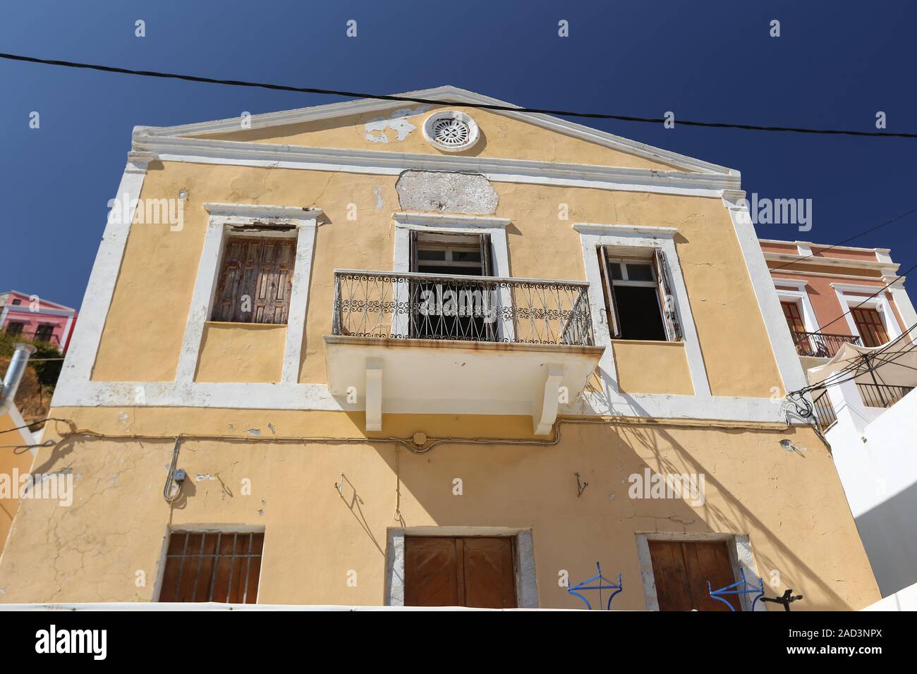 Traditional House in Symi Island in Greece Stock Photo - Alamy