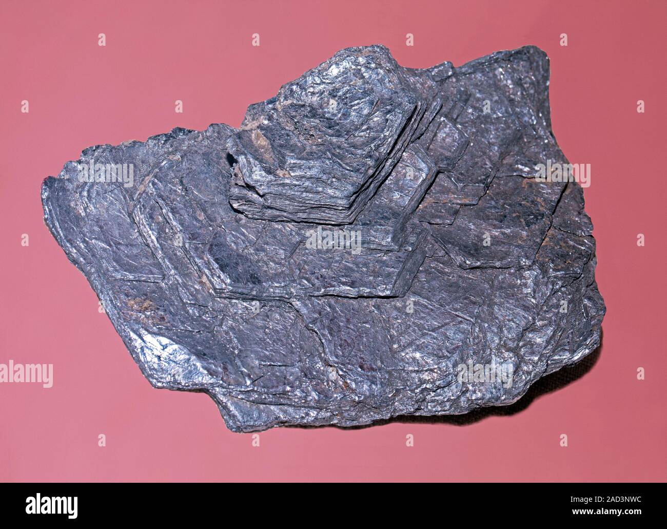 Molybdenite (MoS2) is a metallic mineral having hexagonal crystal ...
