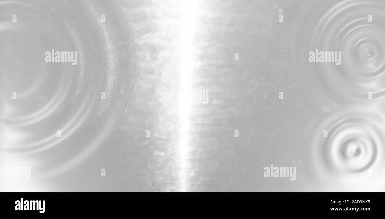 Liquid silver metal rippled background. Ropples effect. Abstract ...