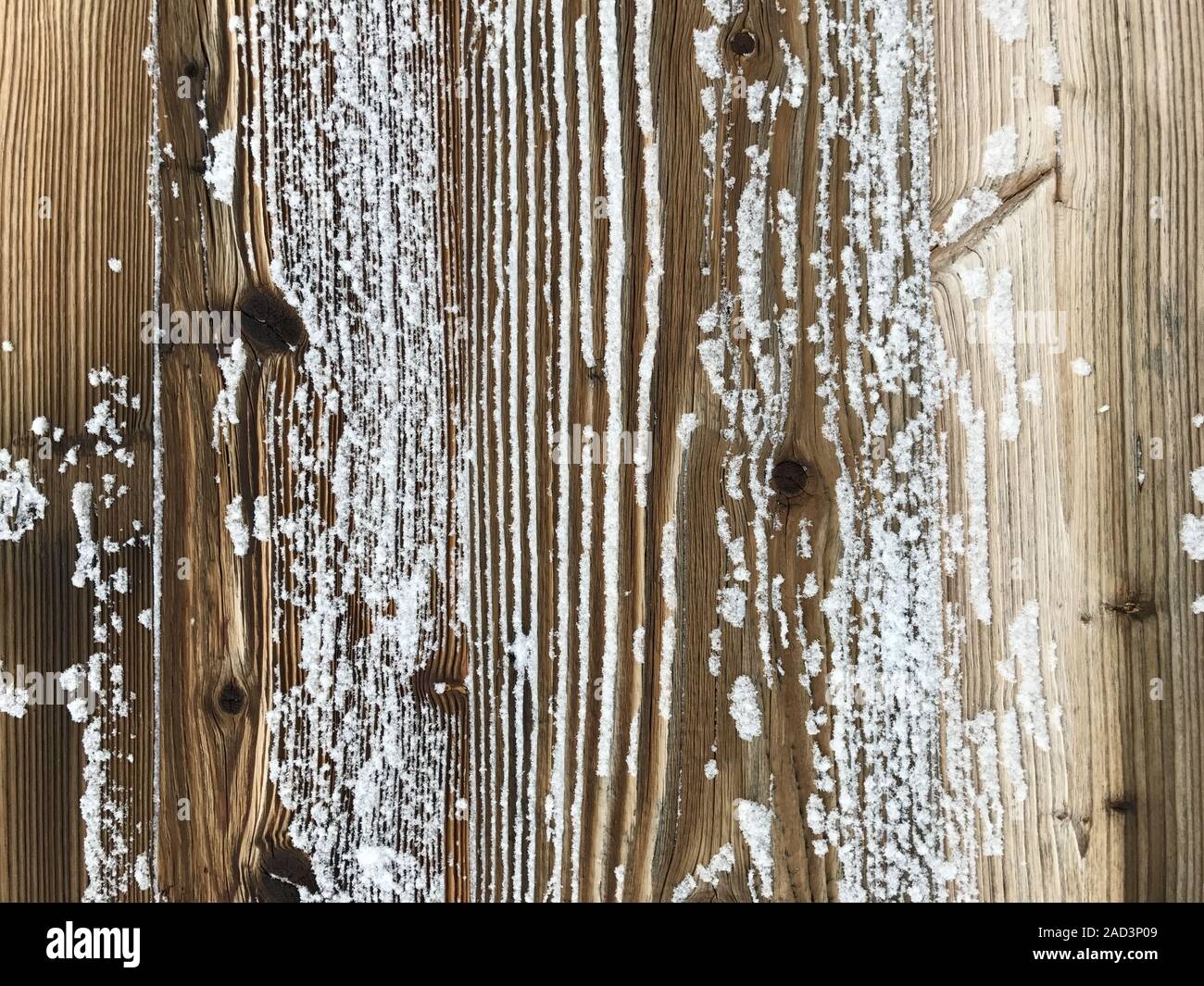 old wood covered with snow background Stock Photo - Alamy