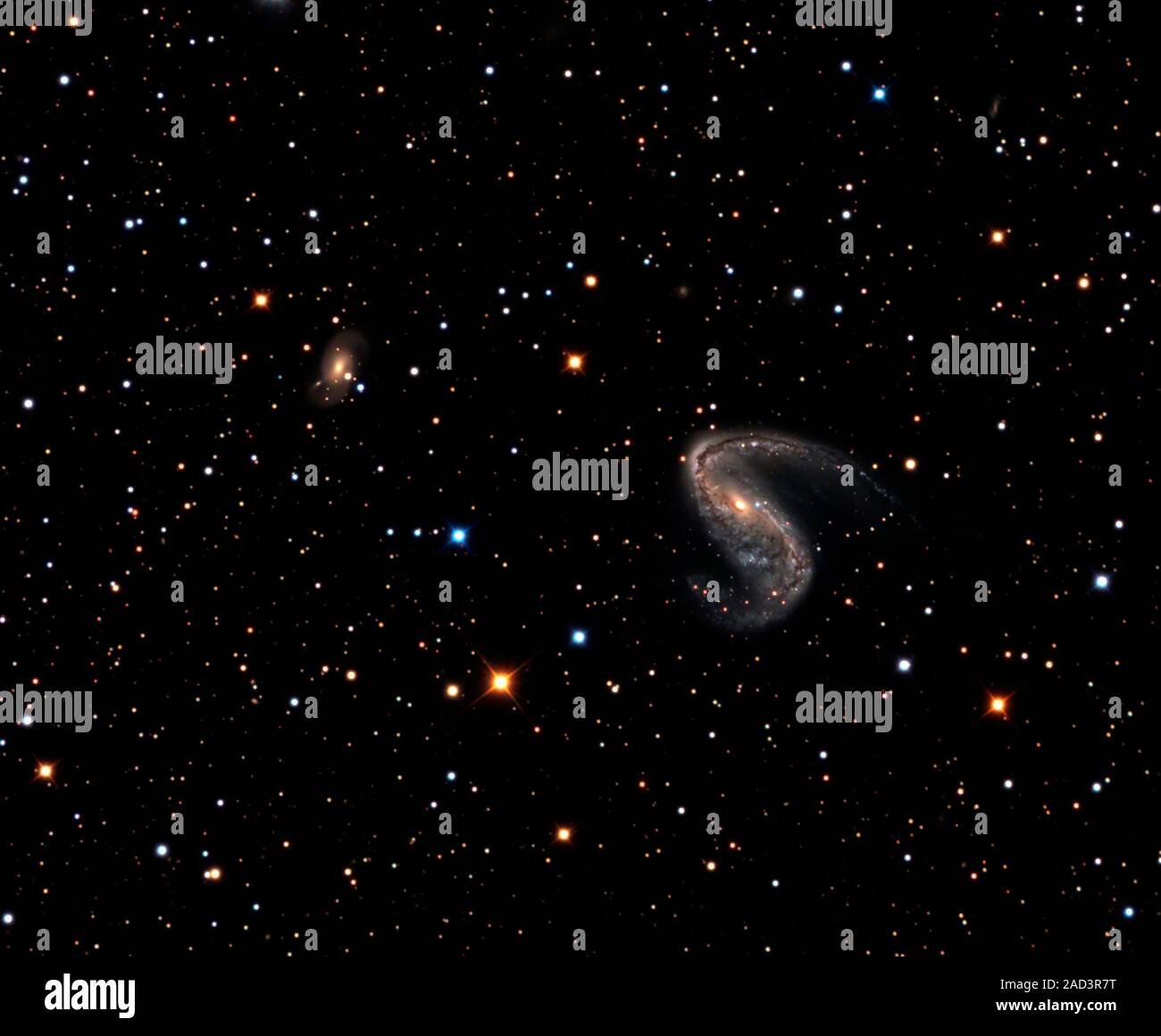 Meathook Galaxy (NGC 2442). This spiral galaxy is some 55 million light years from Earth, in the ...