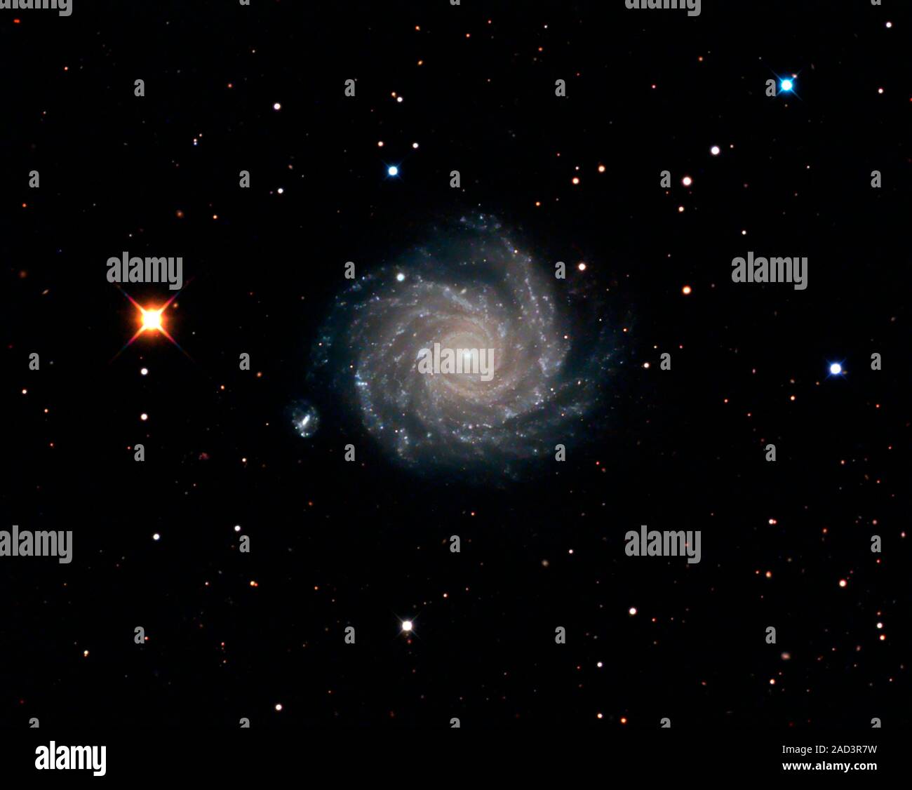 Spiral galaxy NGC 1232. This spiral galaxy is similar to the Milky Way ...