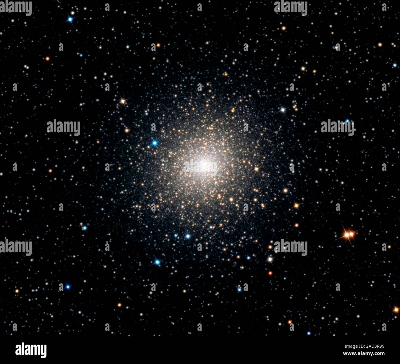 Globular cluster NGC 2808. Globular clusters are spherical groups of ...