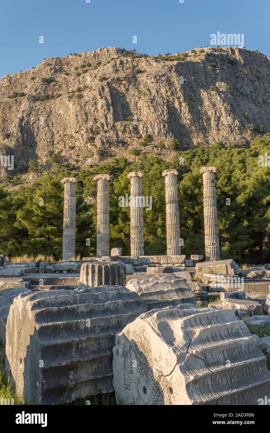Priene was an ancient Greek city of Ionia in Aydin Provence, Turkey ...