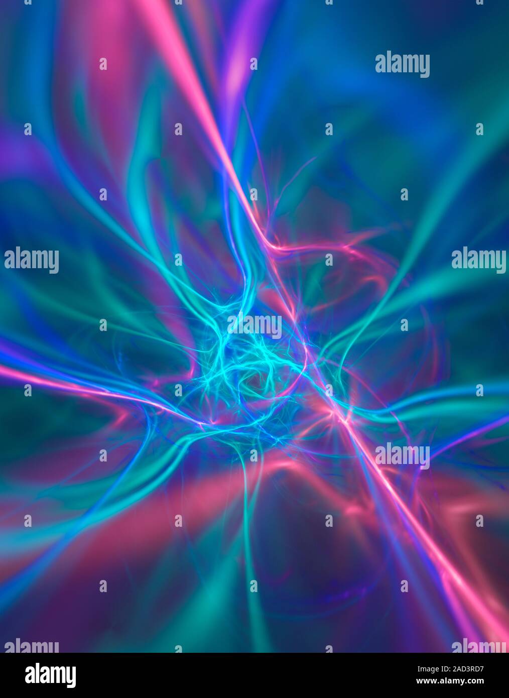 Conceptual fractal illustration of Superstrings. Superstring theory is ...