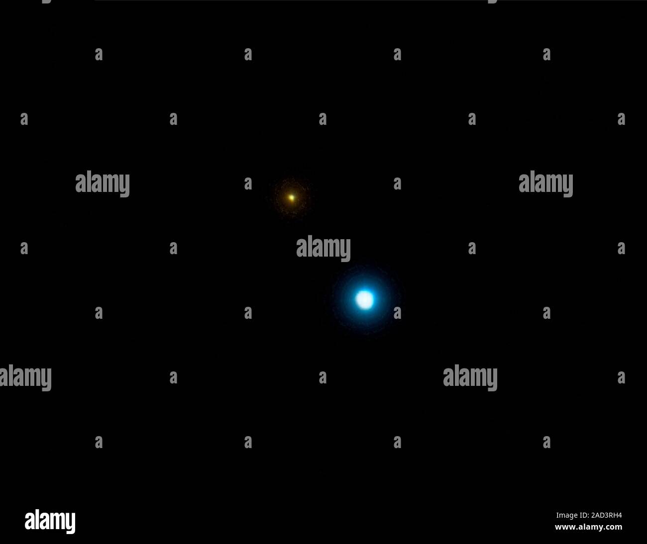 17 Cygni binary star system. This star system consists of a primary ...