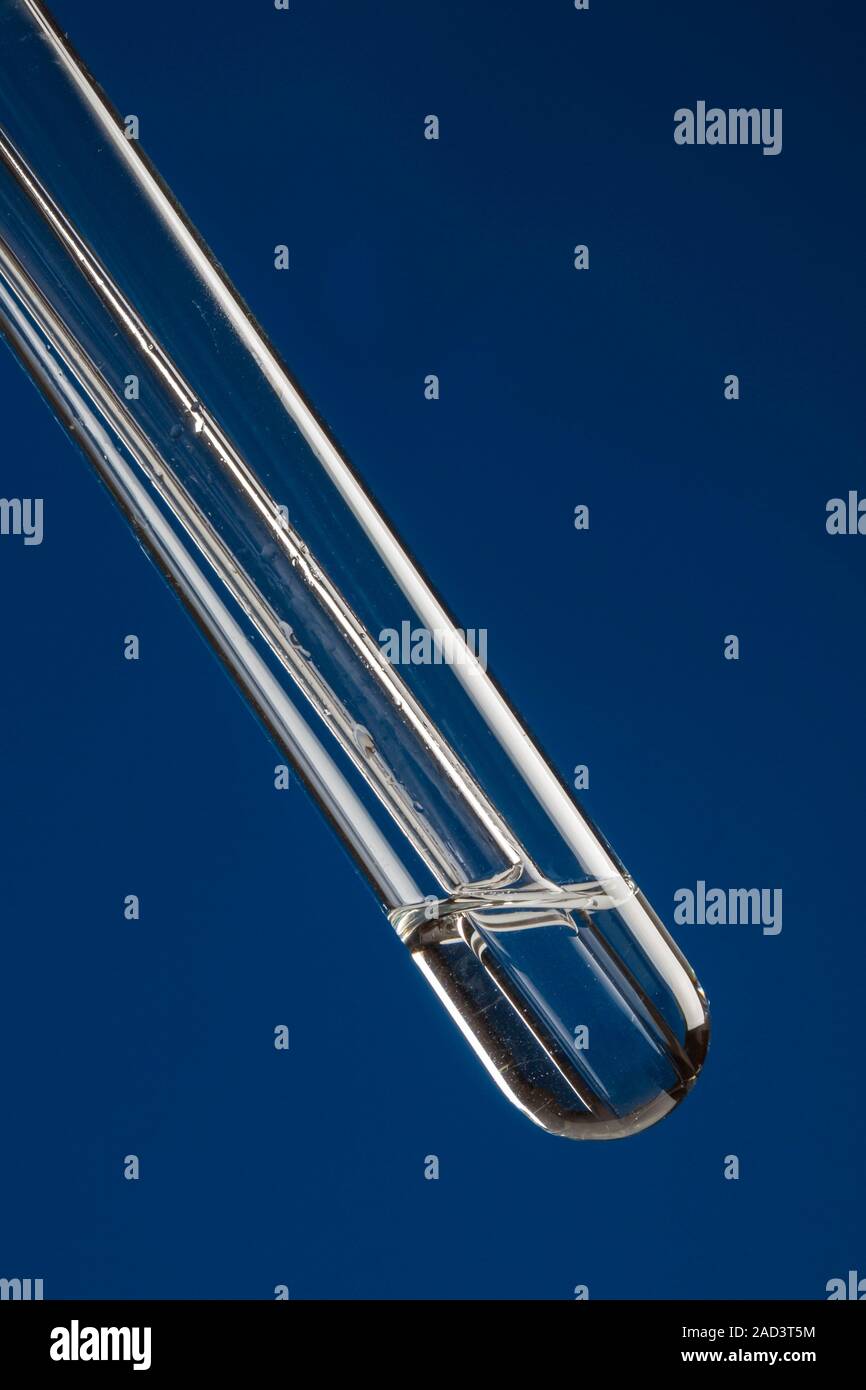 Test for carbon dioxide. The liquid in the test tube is a saturated ...