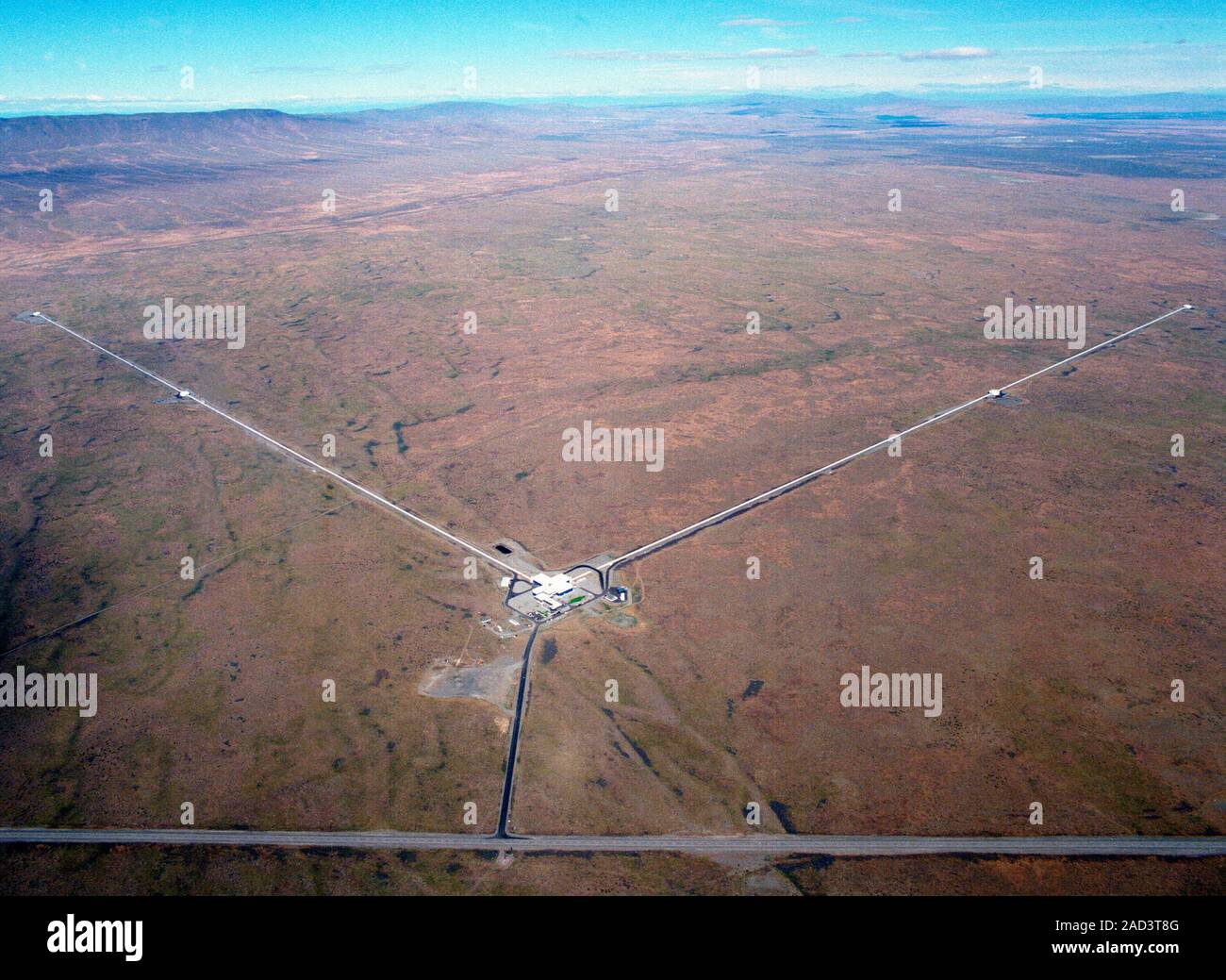 Ligo Gravitational Wave Detector Aerial Photograph Of The Hanford
