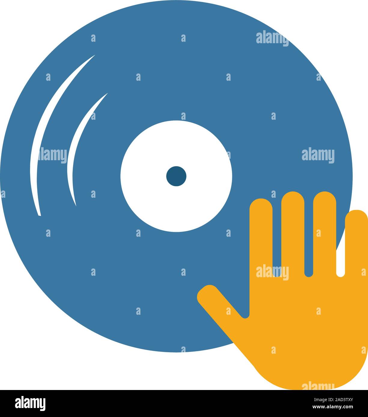 Dj icon. Simple element from party icon icons collection. Creative Dj ...