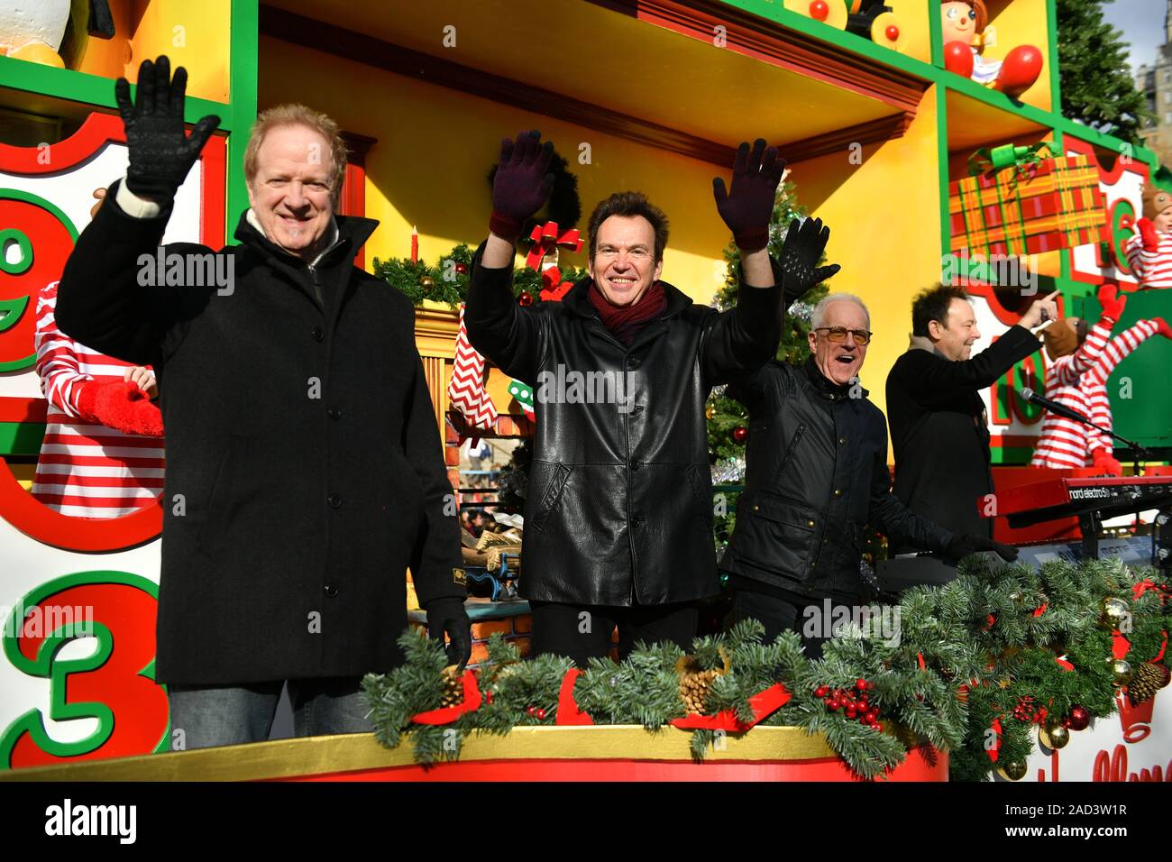The band Chicago rides on a float in the 93rd Annual Macy's ...