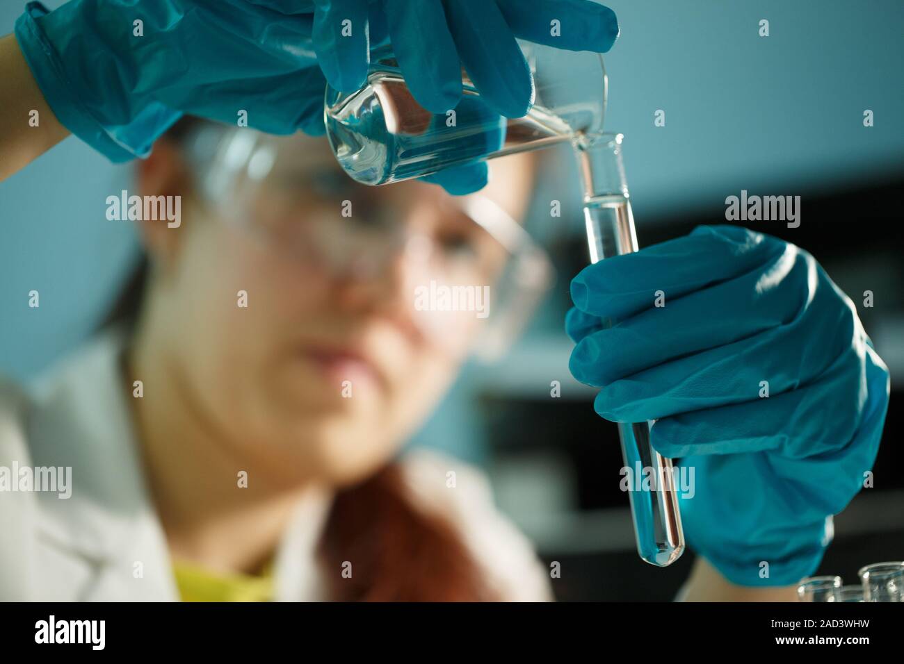 Lab Assistant Conducting Chemical Tests Stock Photo Alamy lab-assistant-conducting-chemical-tests-stock-photo-alamy