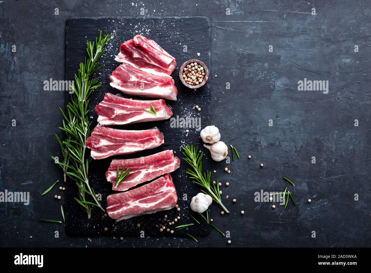 raw pork ribs Stock Photo - Alamy