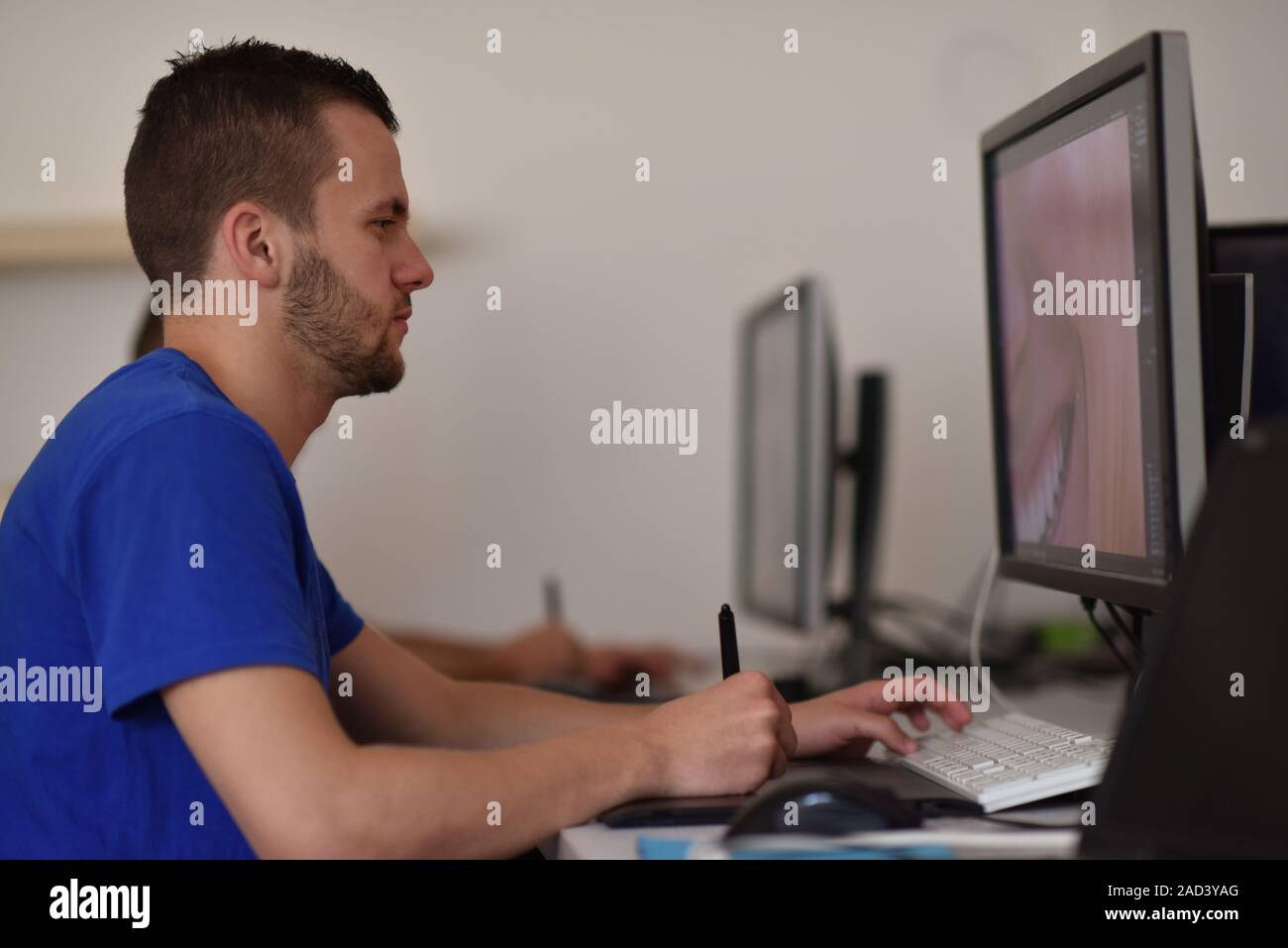 graphic designer at work Stock Photo - Alamy