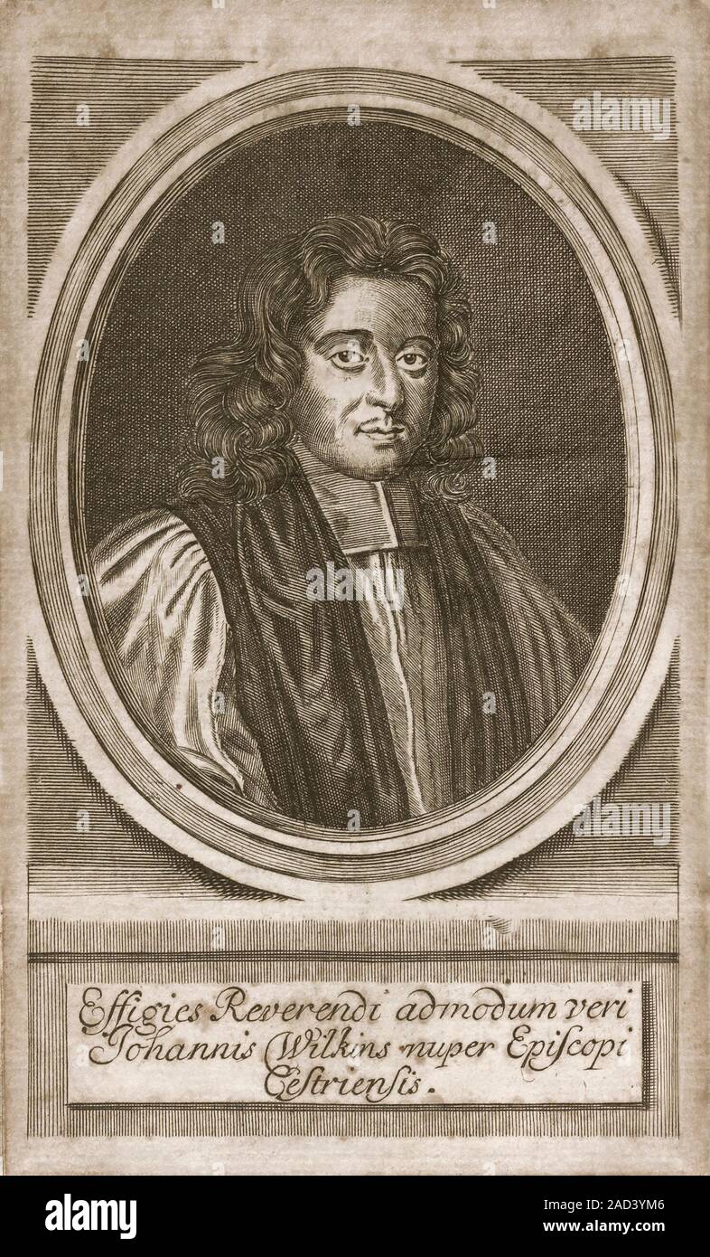John Wilkins (1614-1672), English natural philosopher, Anglican ...