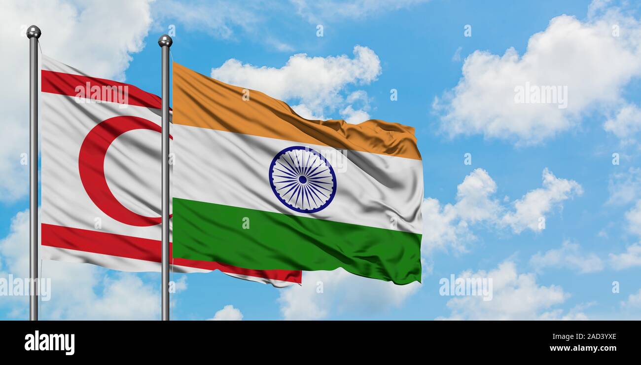 Northern cyprus india flag hi-res stock photography and images - Alamy