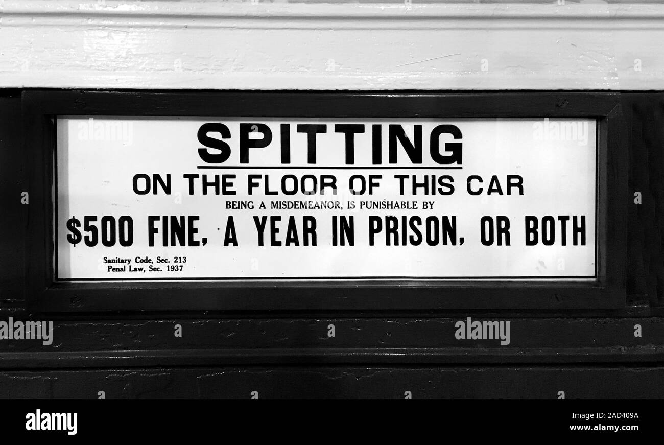 No spitting sign hi-res stock photography and images - Alamy