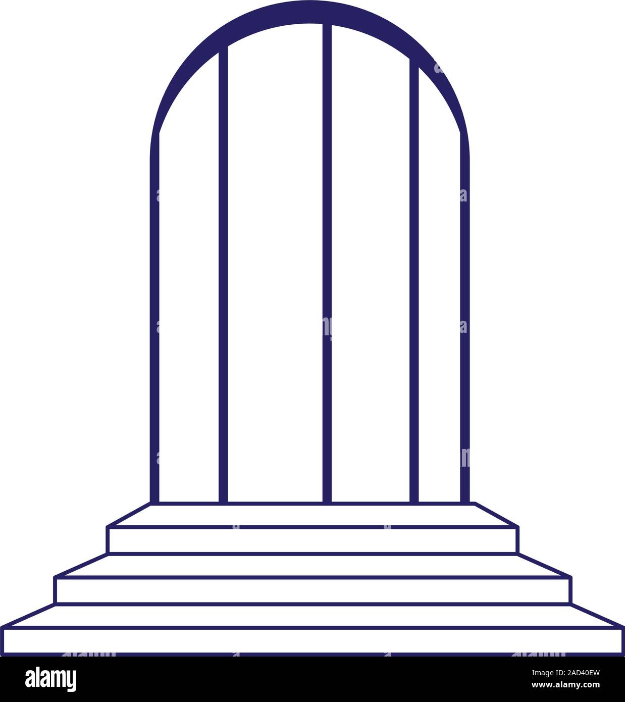 Home entrance stairs Stock Vector Images - Alamy