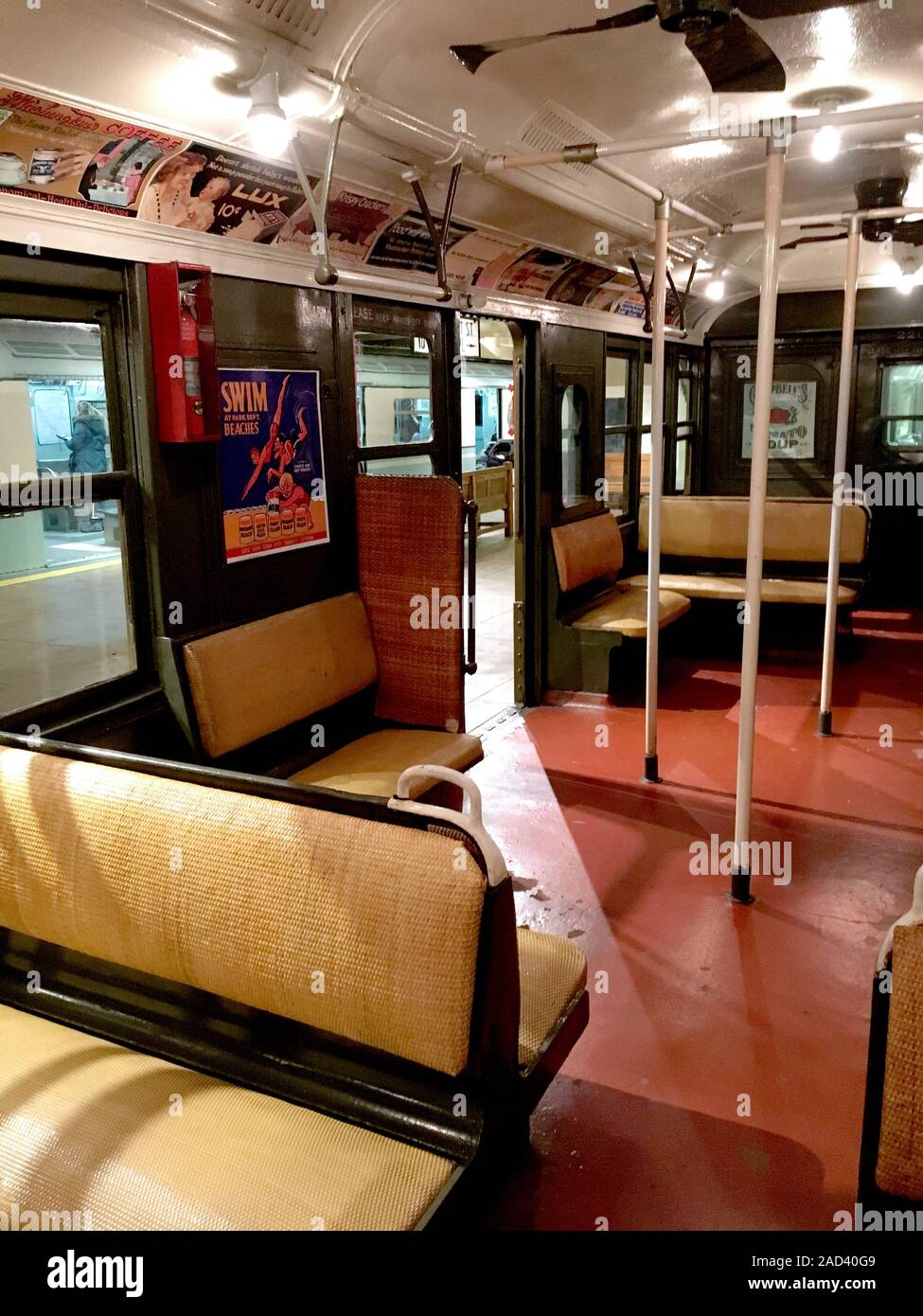 New York City Subway train BRT Standard Car. Originally built in 1969 ...