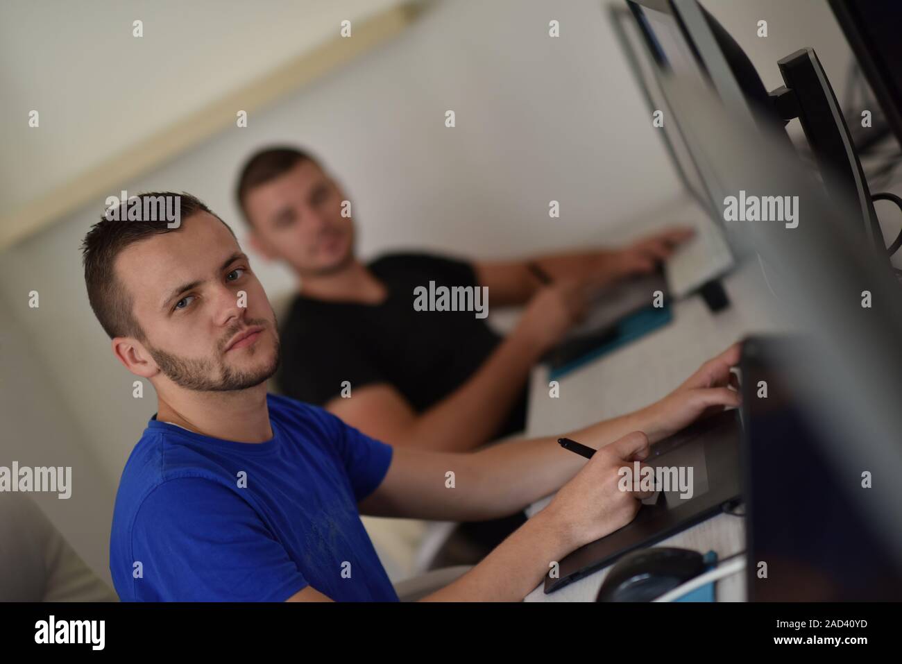 graphic designer at work Stock Photo - Alamy