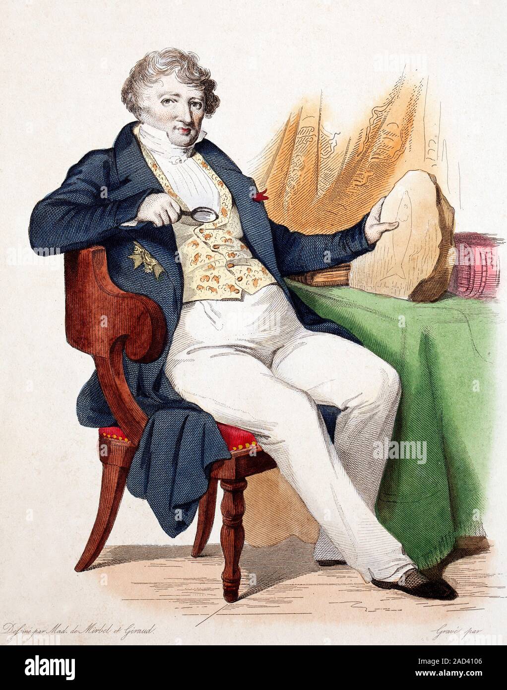 George Cuvier, naturalist, comparative anatomist and palaeontologist ...