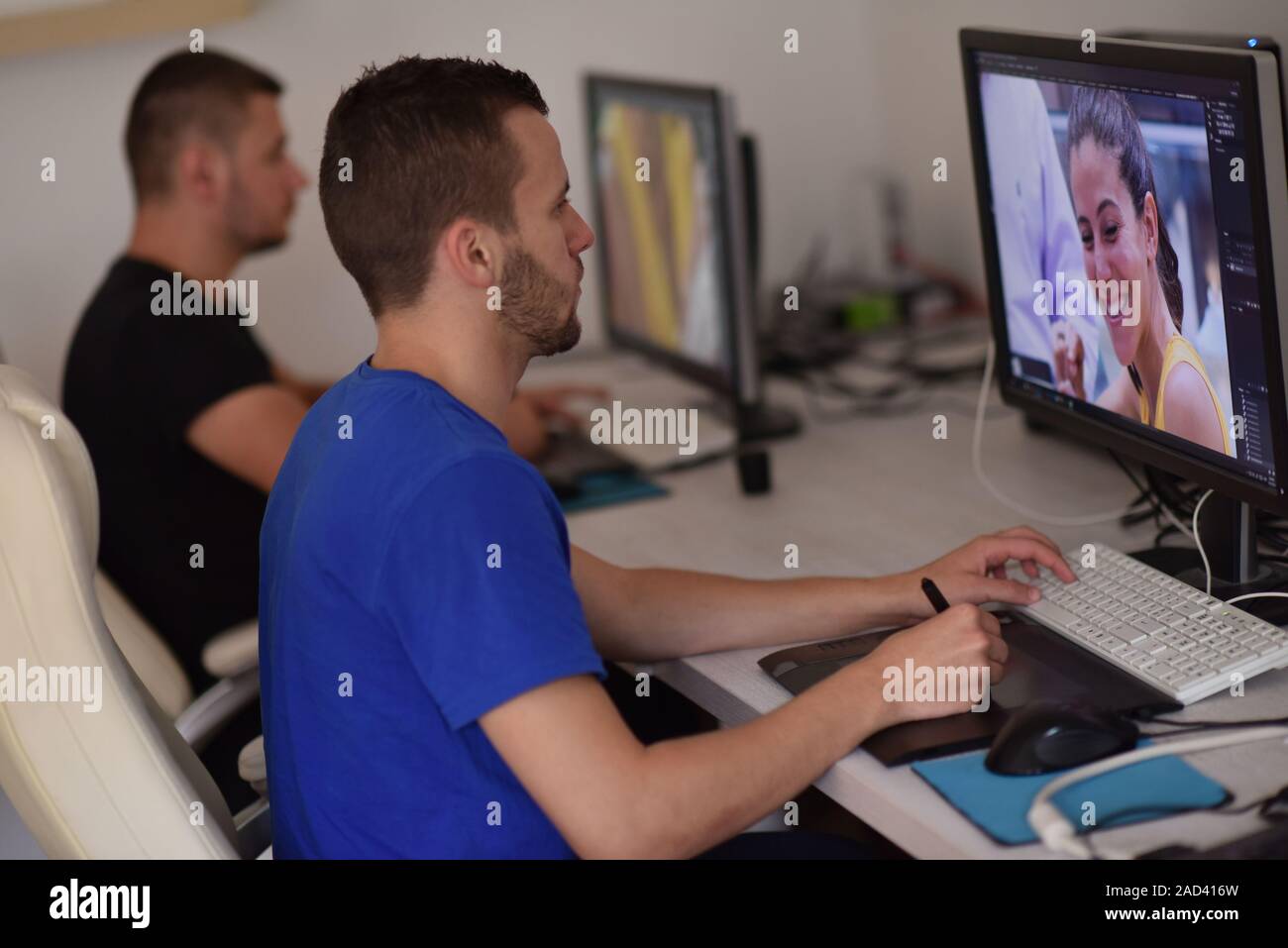graphic designer at work Stock Photo - Alamy