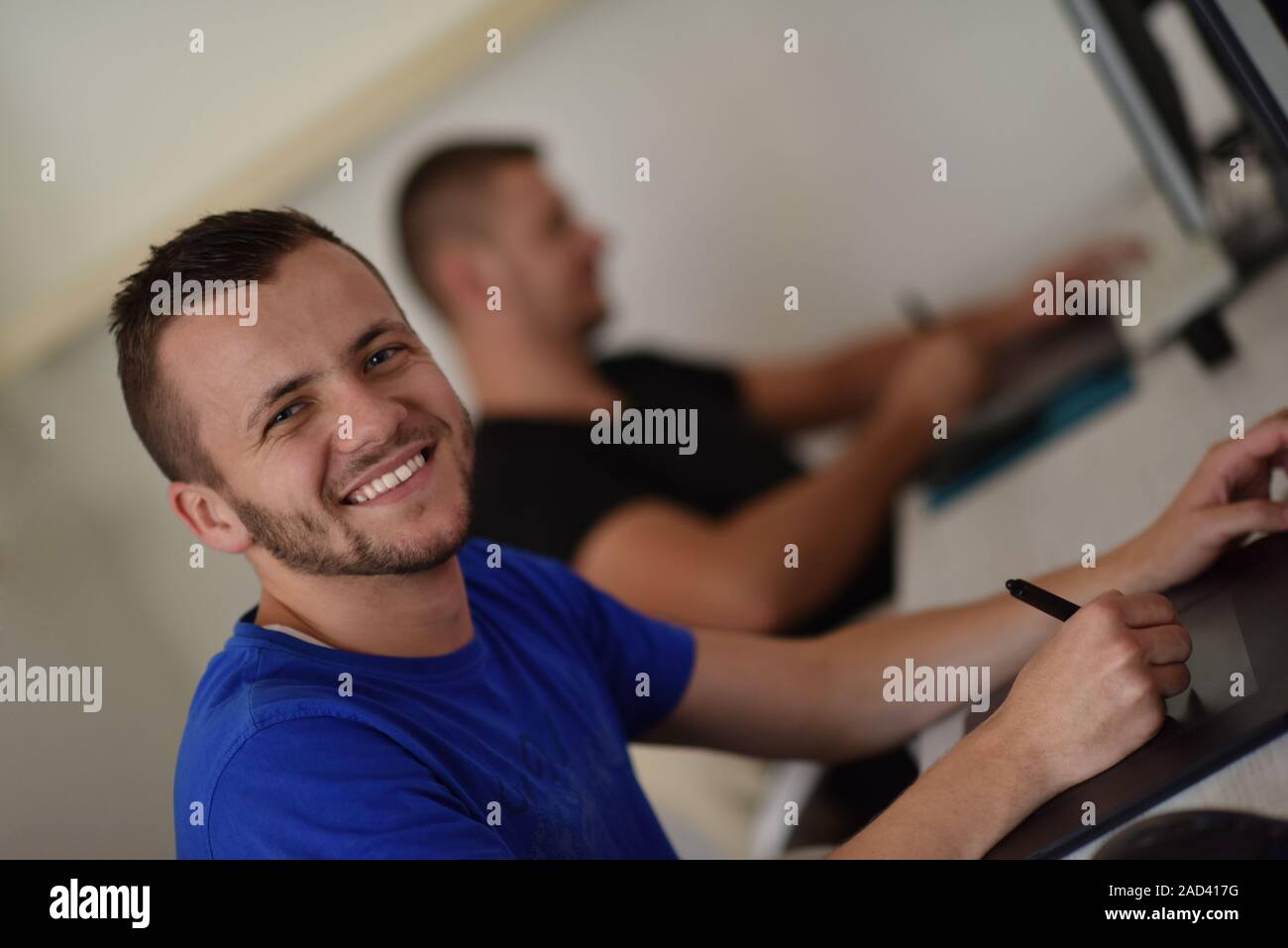 graphic designer at work Stock Photo - Alamy