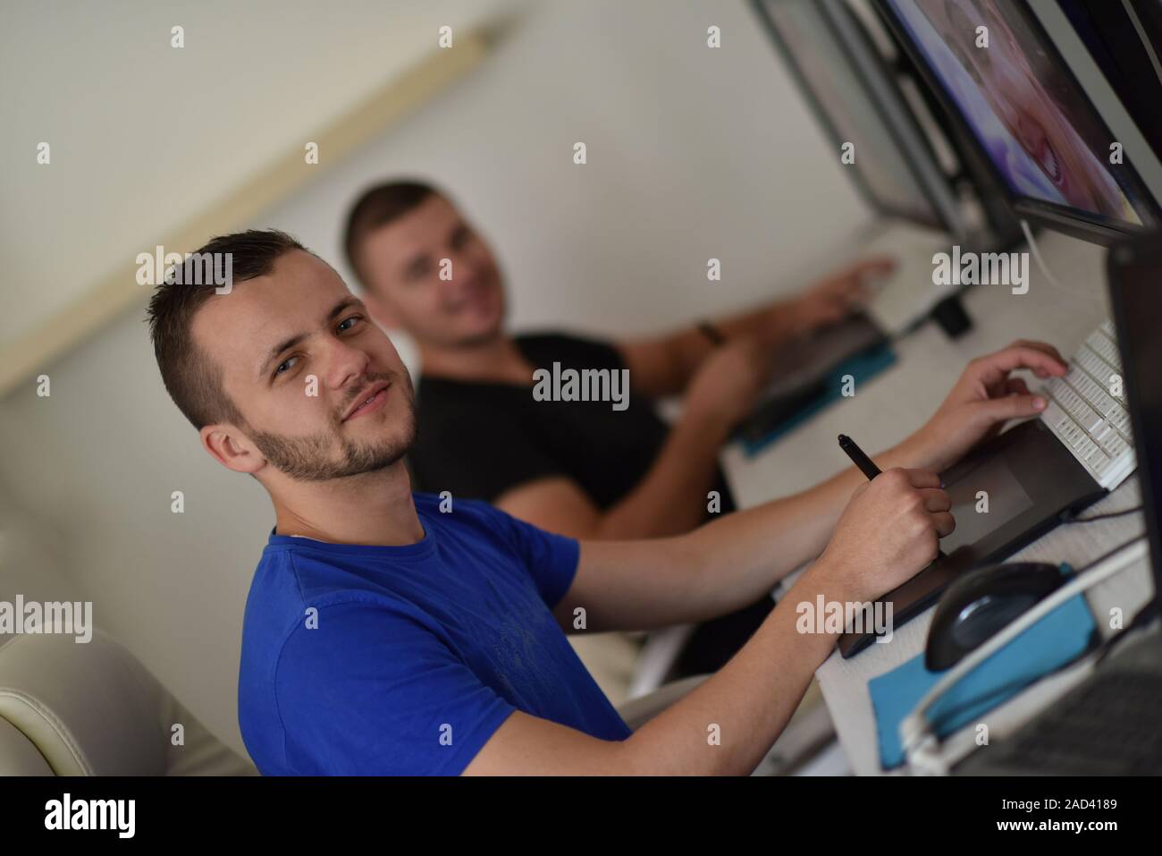 graphic designer at work Stock Photo - Alamy