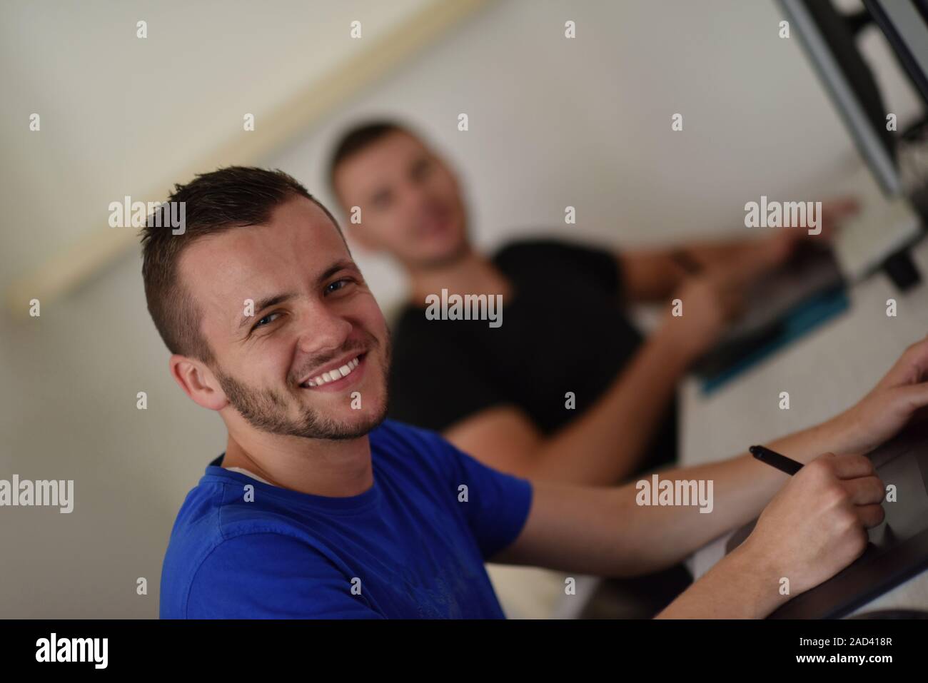 graphic designer at work Stock Photo - Alamy