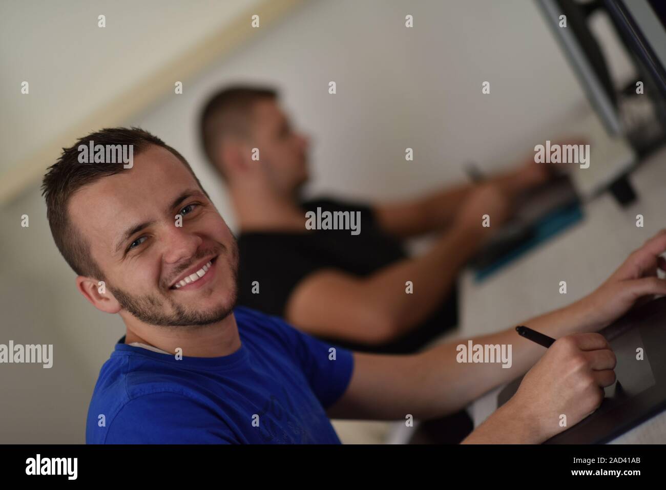 graphic designer at work Stock Photo - Alamy