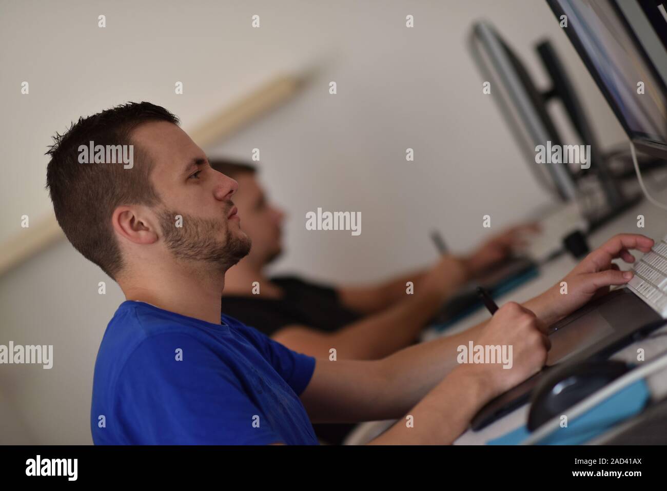 graphic designer at work Stock Photo - Alamy