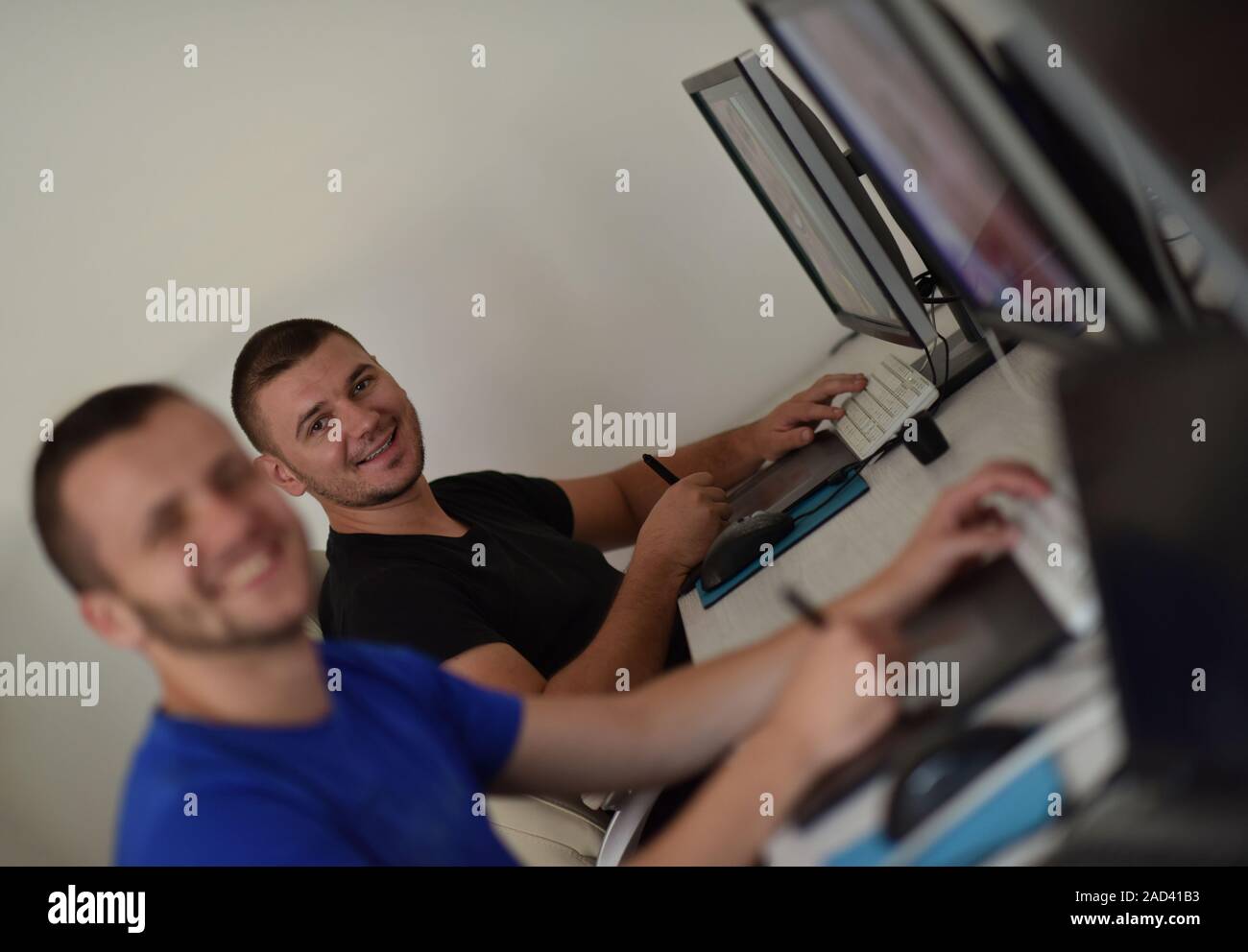 graphic designer at work Stock Photo - Alamy