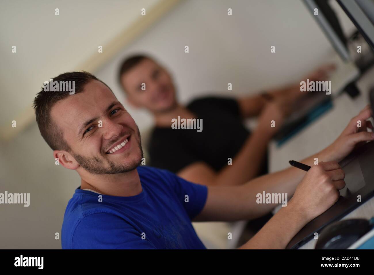 graphic designer at work Stock Photo - Alamy