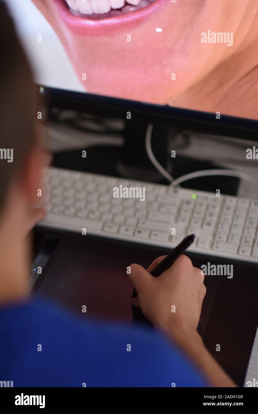 graphic designer at work Stock Photo - Alamy