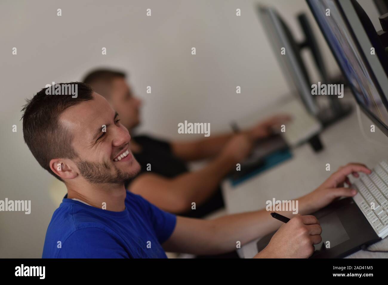graphic designer at work Stock Photo - Alamy