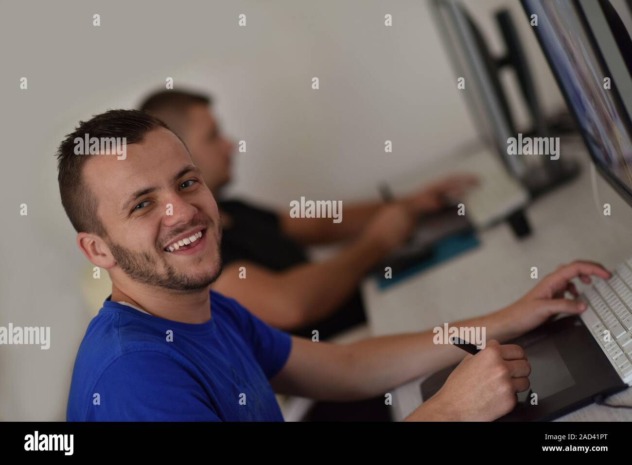 graphic designer at work Stock Photo - Alamy