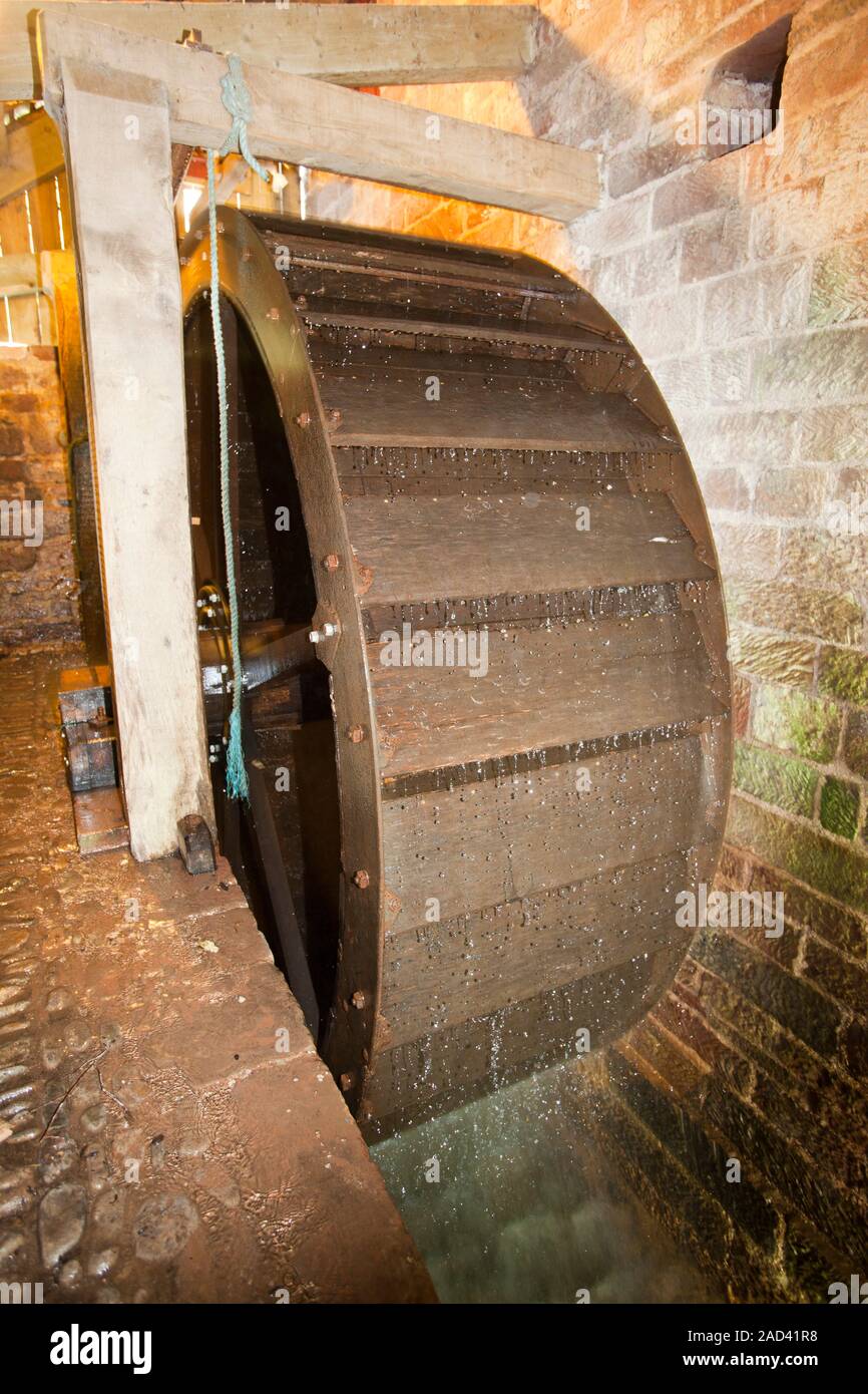 A traditional water mill at Acorn Bank near Cumbria, UK Stock Photo - Alamy