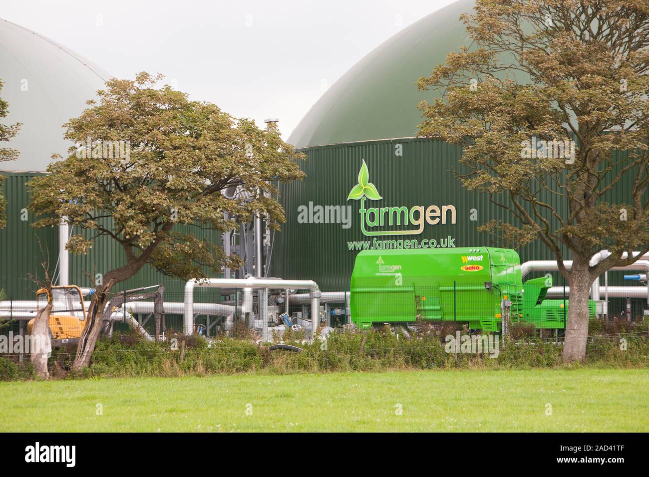 Farmgen anaerobic biodigesters, Carr Side Farm near Warton, Lancashire ...