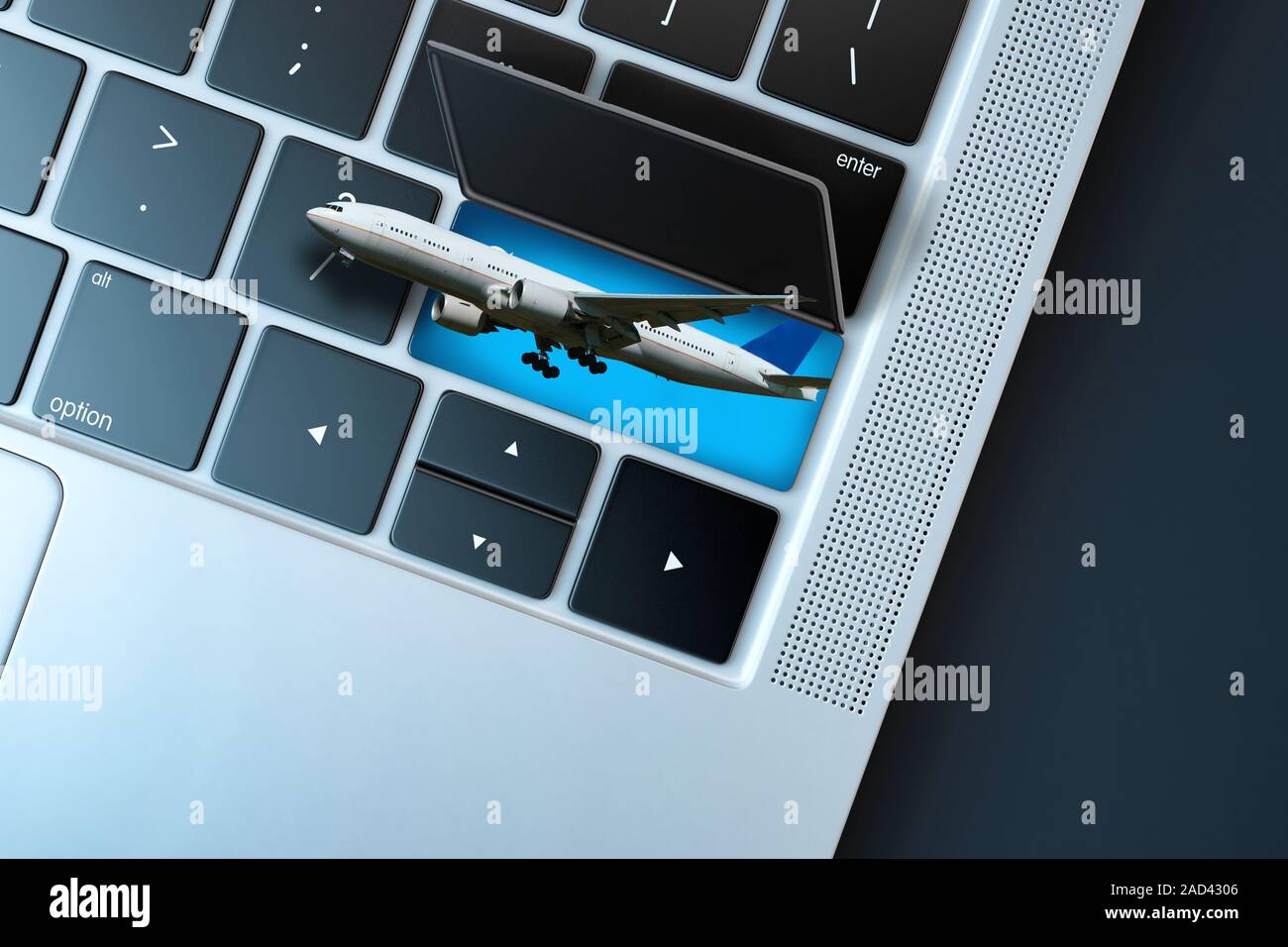 Concept about traveling by plane. booking airline tickets online. Air ...