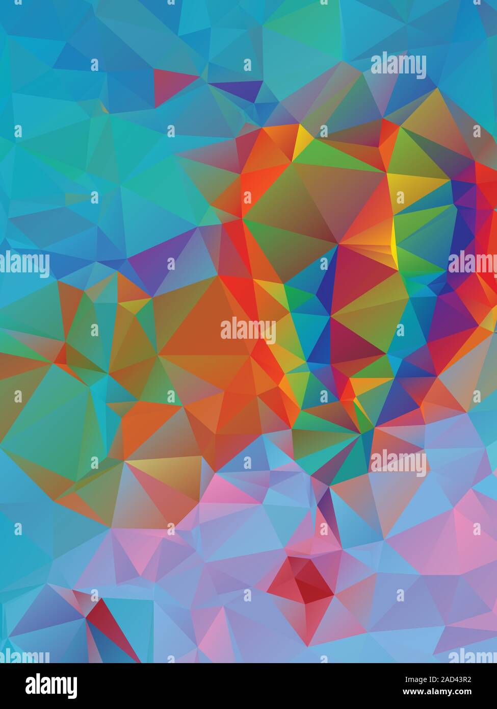 Abstract colorful geometric background with triangular polygons Stock ...