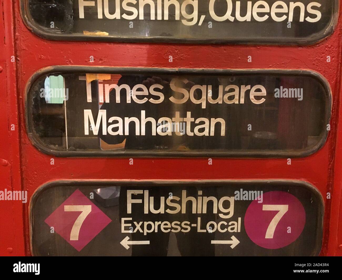 New York City vintage subway sign for Times Square Midtown Manhattan ...