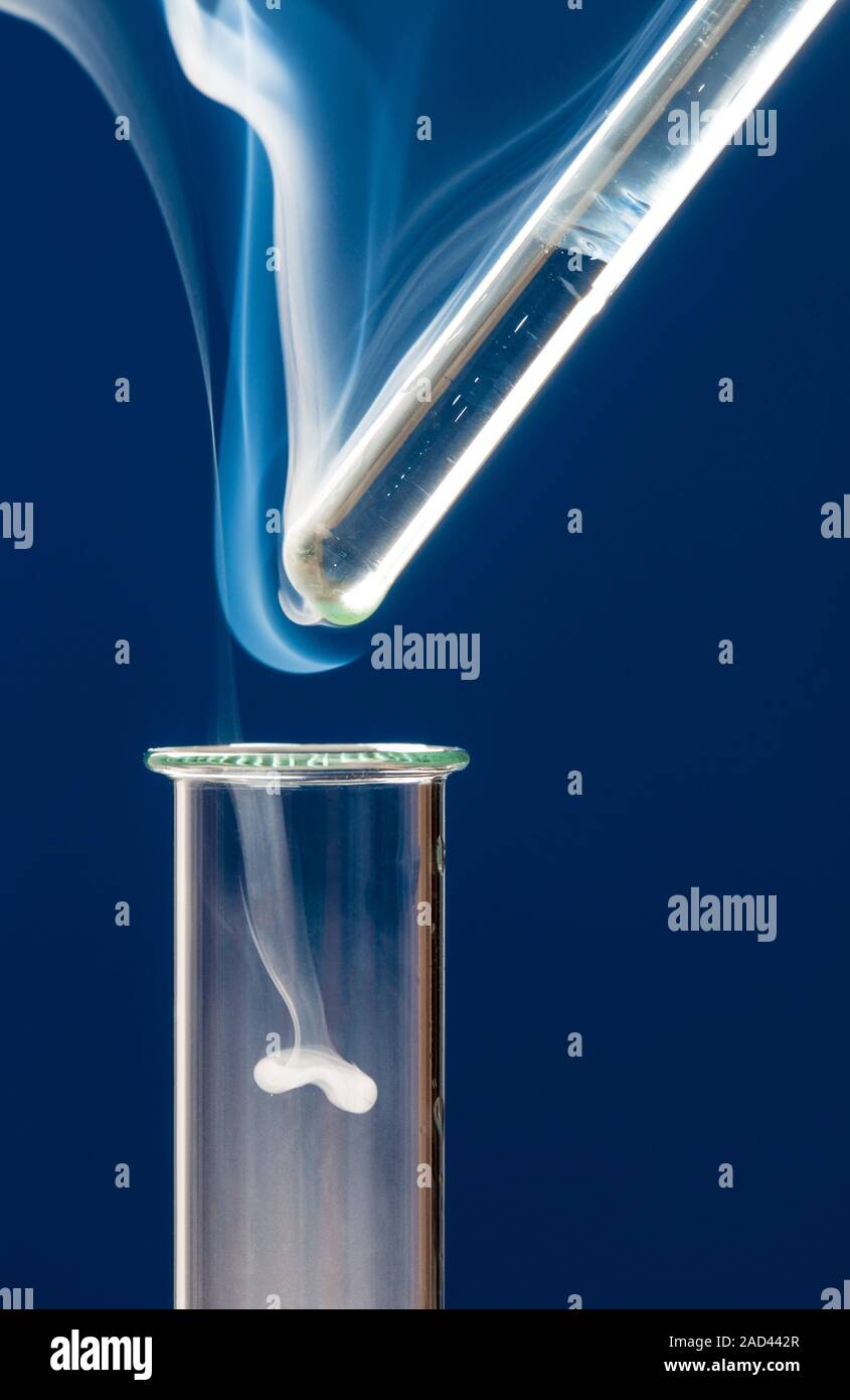 The ammonia test. There is no visible vapour from the ammonia in the ...