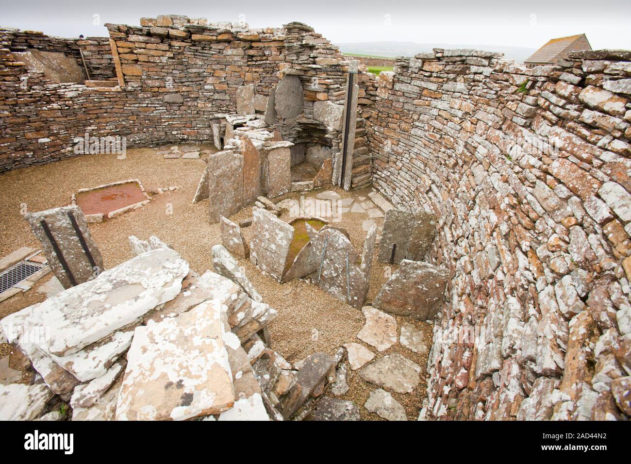 The Broch of Gurness is the best preserved Broch in Orkney, on mainland ...